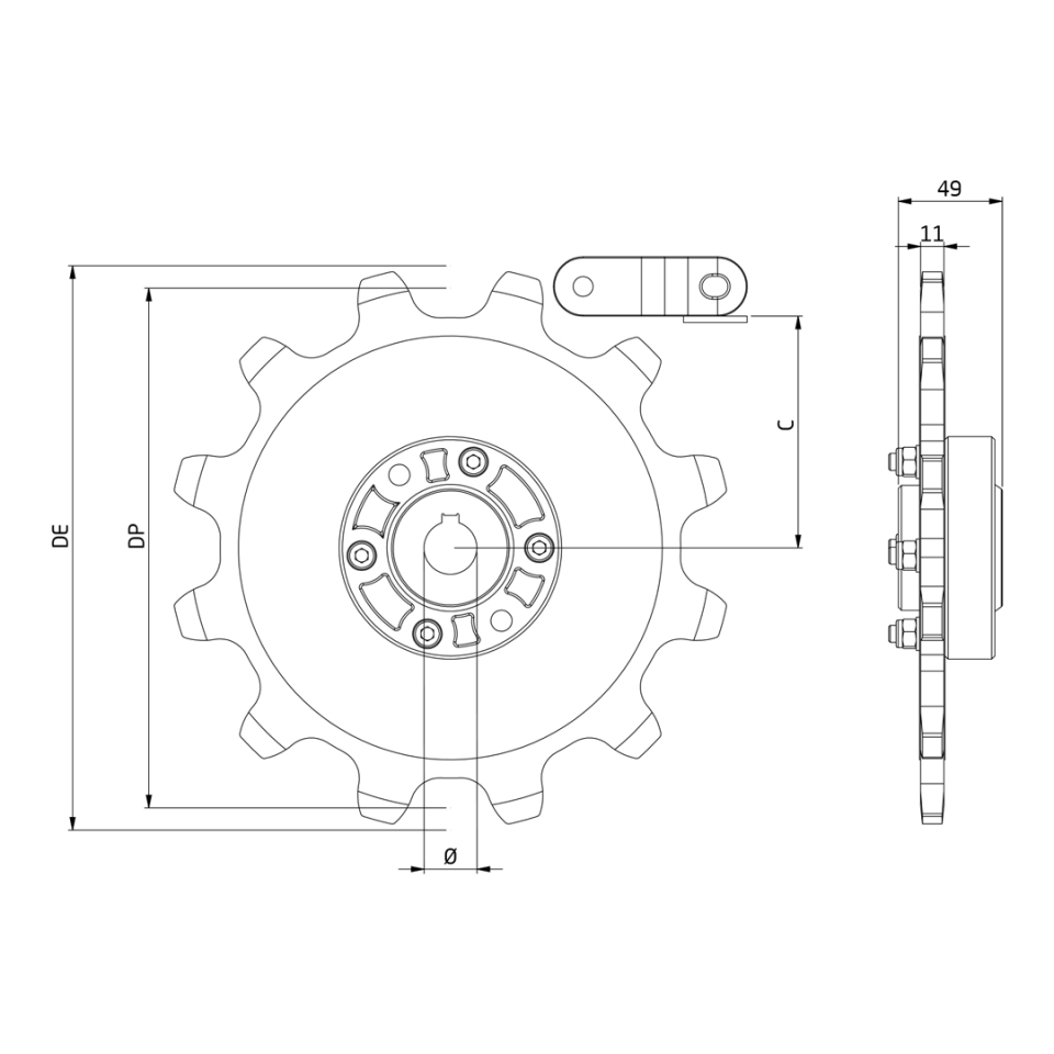 RODA SM 1200 INTEIRIÇA US | Correntes Plásticas - COBRA Correntes ...